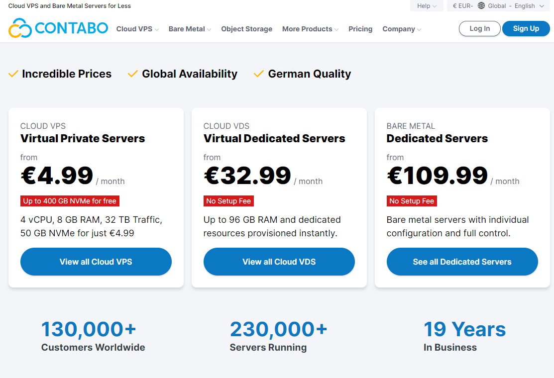 contabo：新增Object Storage(对象)，单个250G~25T，8折优惠中，低至$2.49，不限流量-VPS推荐-神马VPS