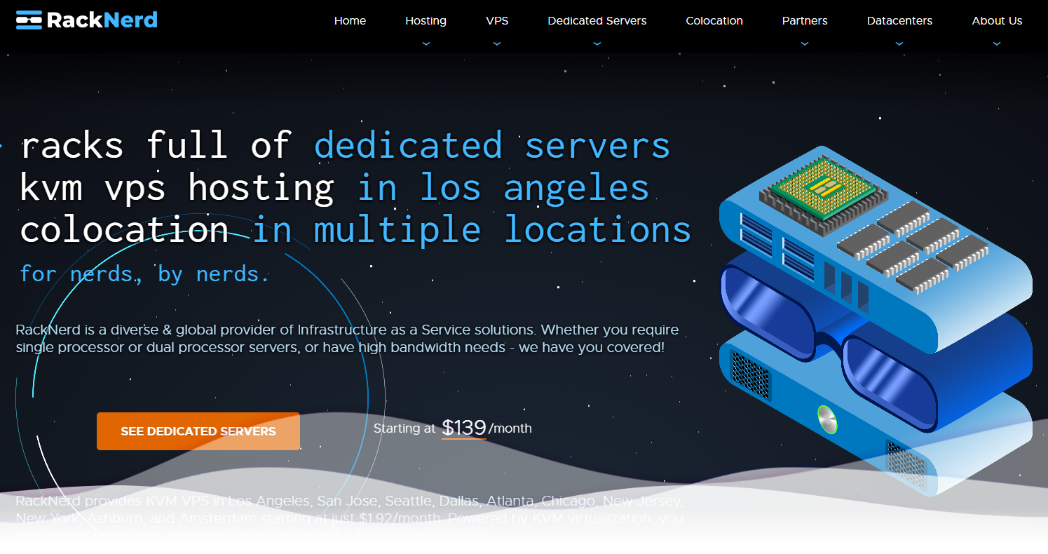 RackNerd洛杉矶DC02机房特价：6TB月流量14.89美元/年，老套餐10.18美元/年起，支持支付宝/Paypal-VPS推荐-神马VPS